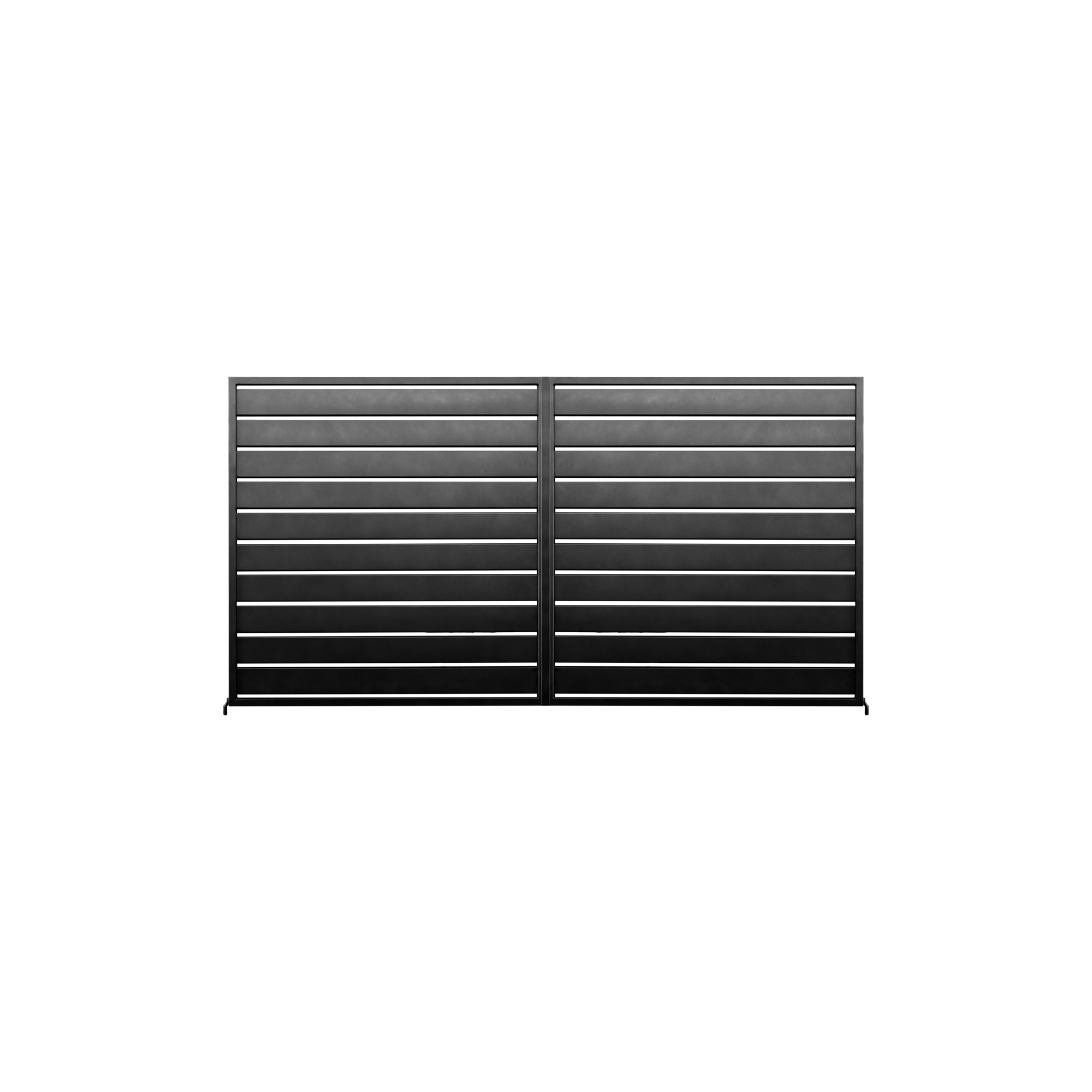Set porti auto si poarta pietonala 1C, negru mat, 4000X1800 mm - eMAG.ro