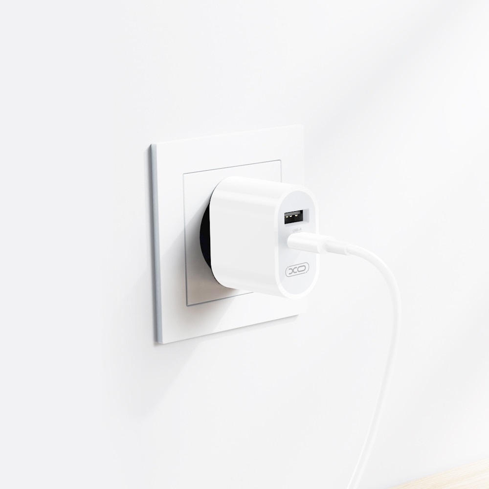 Telefon Töltő Xo L97 Usb Type C Usb C Portos Fehér Hálózati