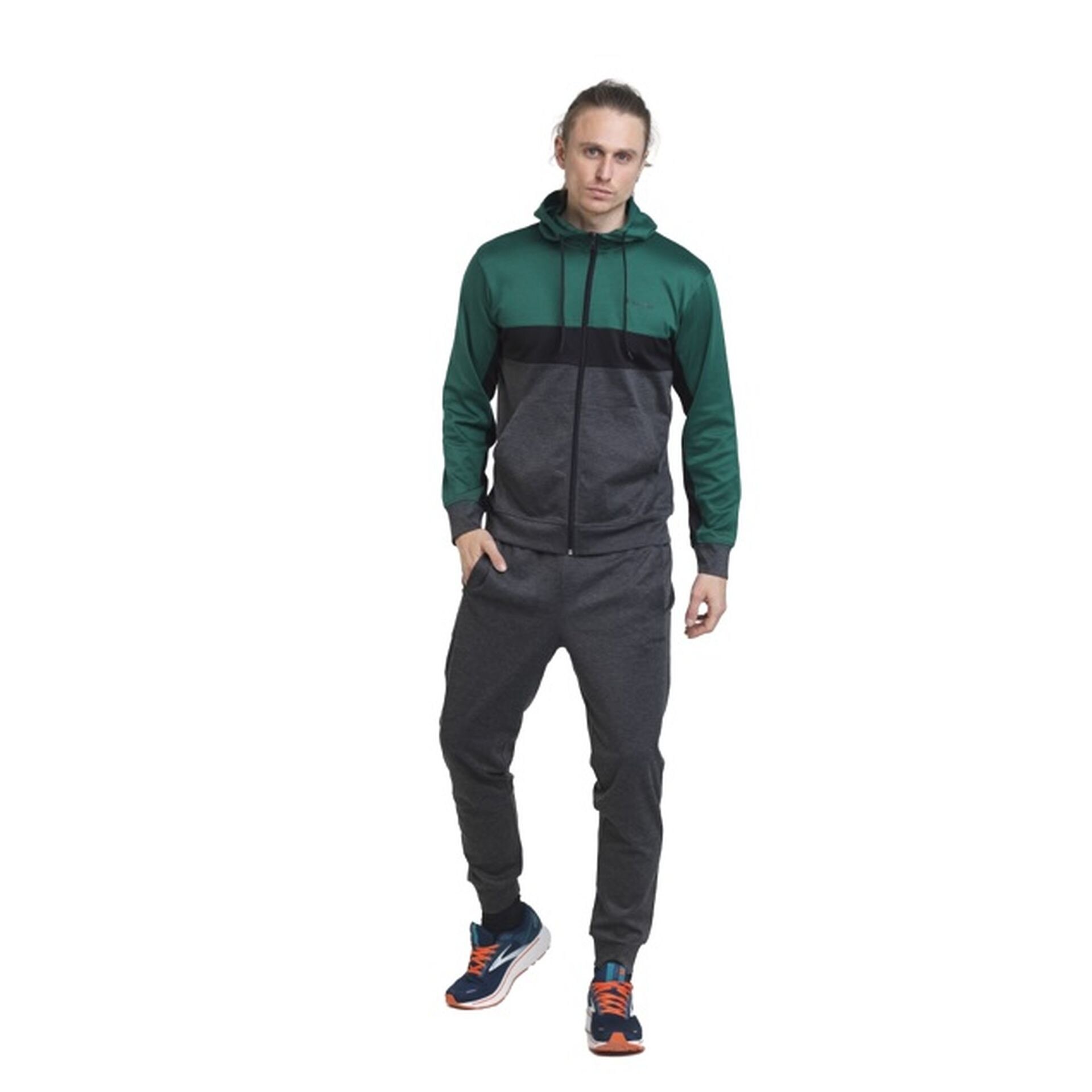 Trening pentru barbati, Hoody Trainer, Benger, Verde, L - eMAG.ro