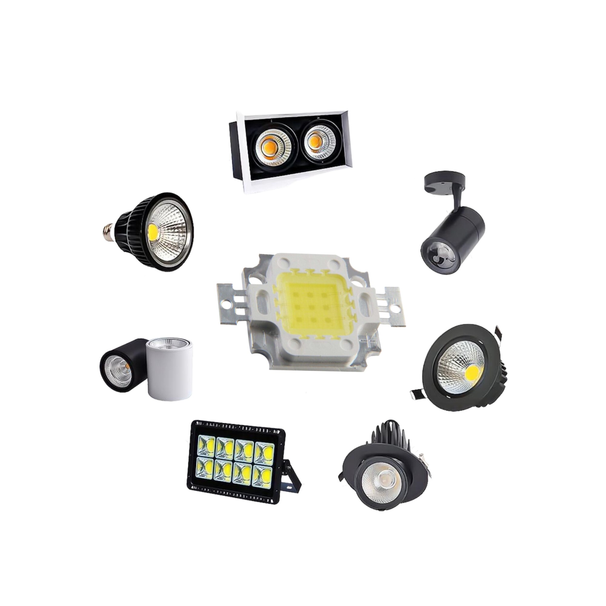 Led Cip Superluminos, 10W, 10-12V, pentru Proiector, Spot, Electronica, Iluminare, Aluminiu ...