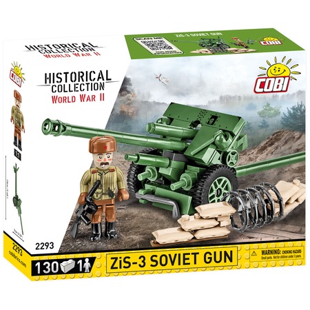 Set de Construit ZiS-3 Soviet Gun, 130 piese - eMAG.ro