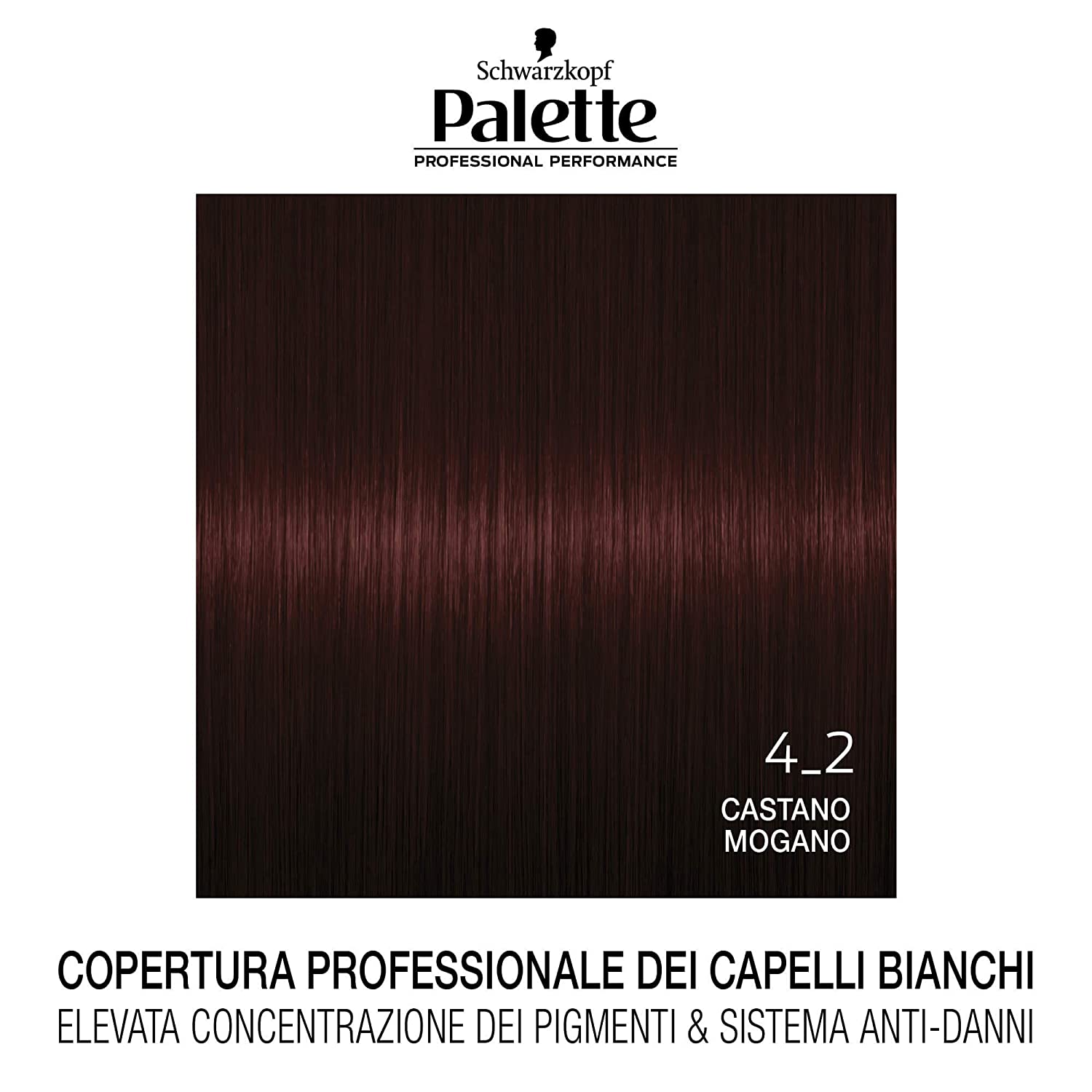 Трайна боя за коса Schwarzkopf Palette Professional Performance, 4-2 ...