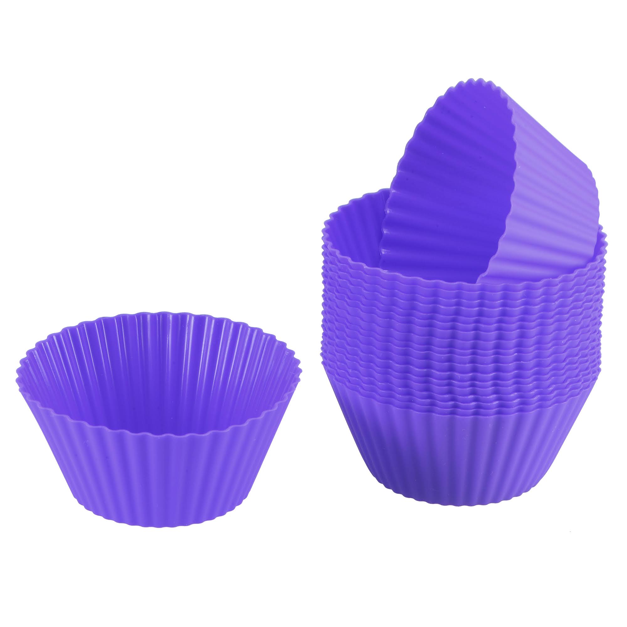 Set 6 Forme Din SIlicon Pentru Briose, Baroness, 7.5x7.5x4 Cm - eMAG.ro