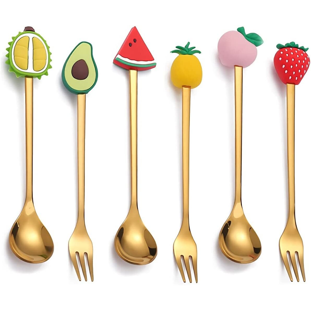 Set 6 tacamuri, Cindy, Inox, 6.2 inch, Multicolor - eMAG.ro