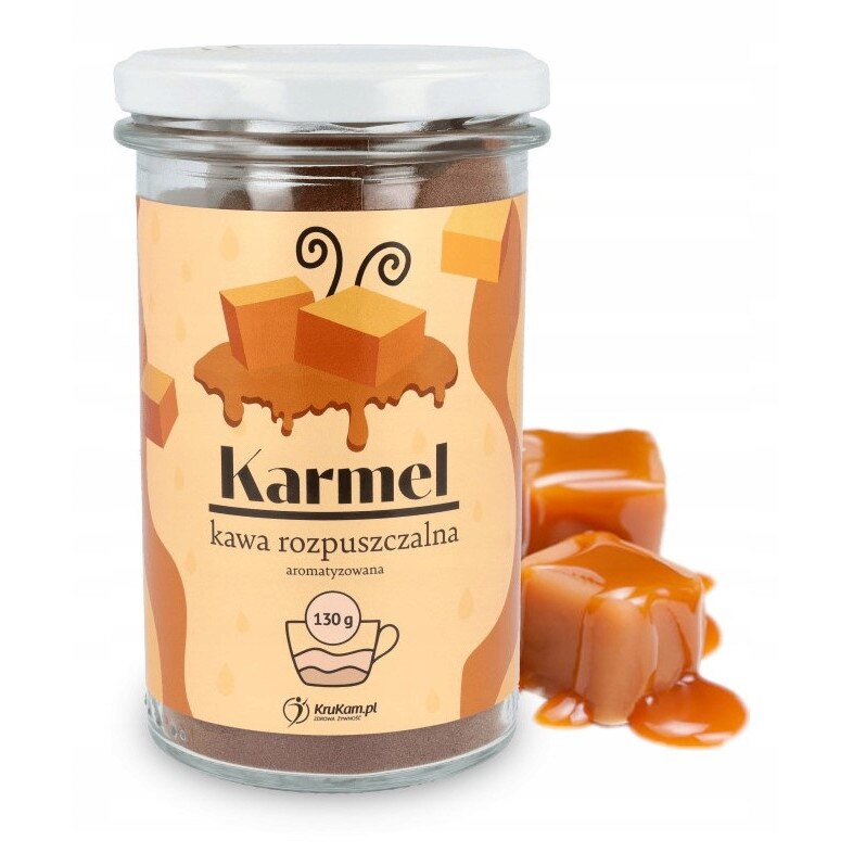 Cafea instant, Krukam, Caramel, 130g - eMAG.ro