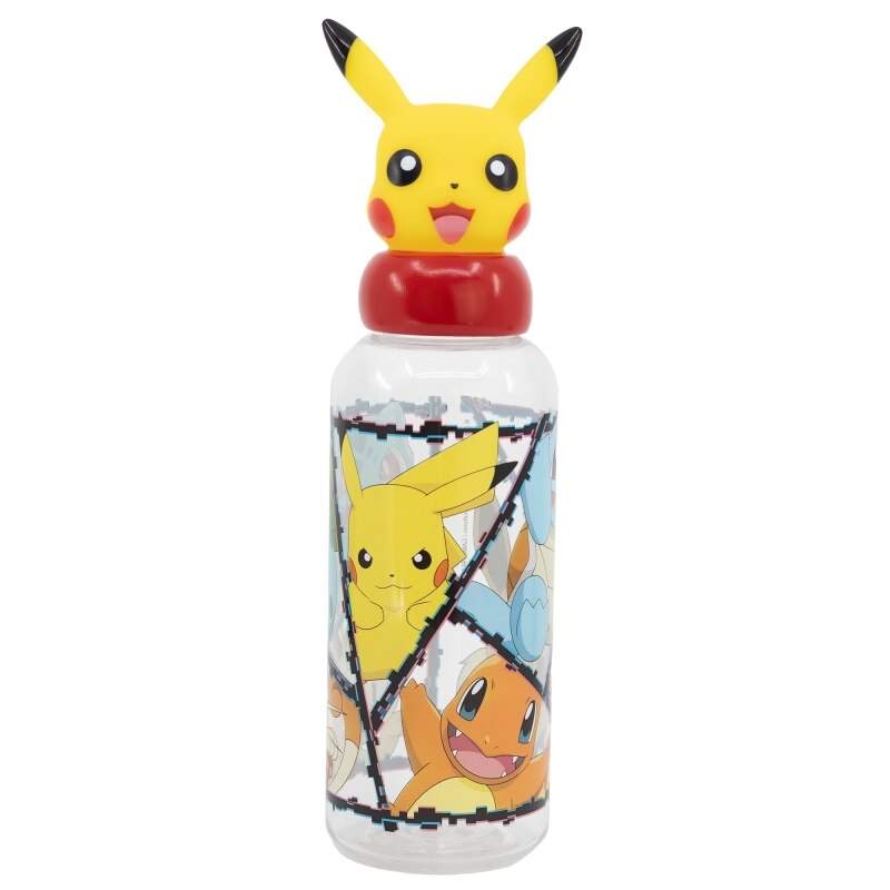 Sticla apa copii Pokemon figurina, Plastic, 560 ml Transparent - eMAG.ro