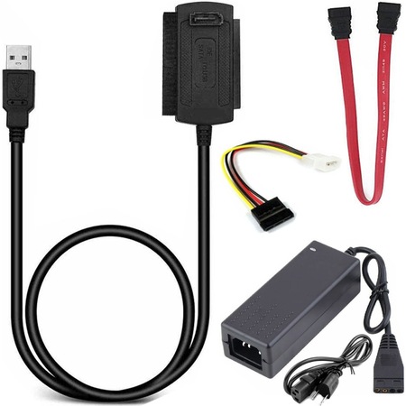Adaptor USB la IDE si SATA RETOO Connect, Compatibil HDD 2.5"/3.5", DVD ...