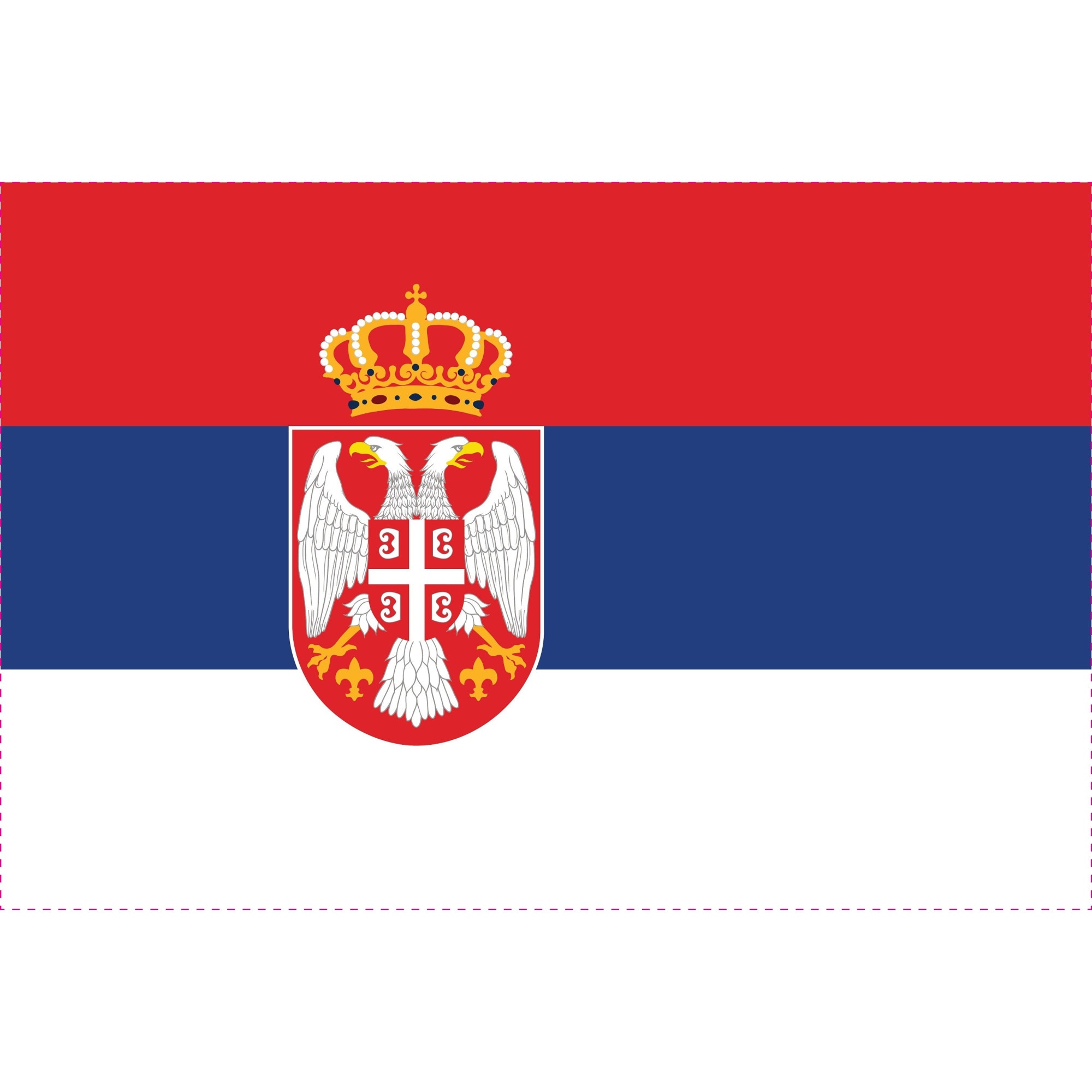 Sticker Drapel Autocolant Serbia 10 cm - eMAG.ro