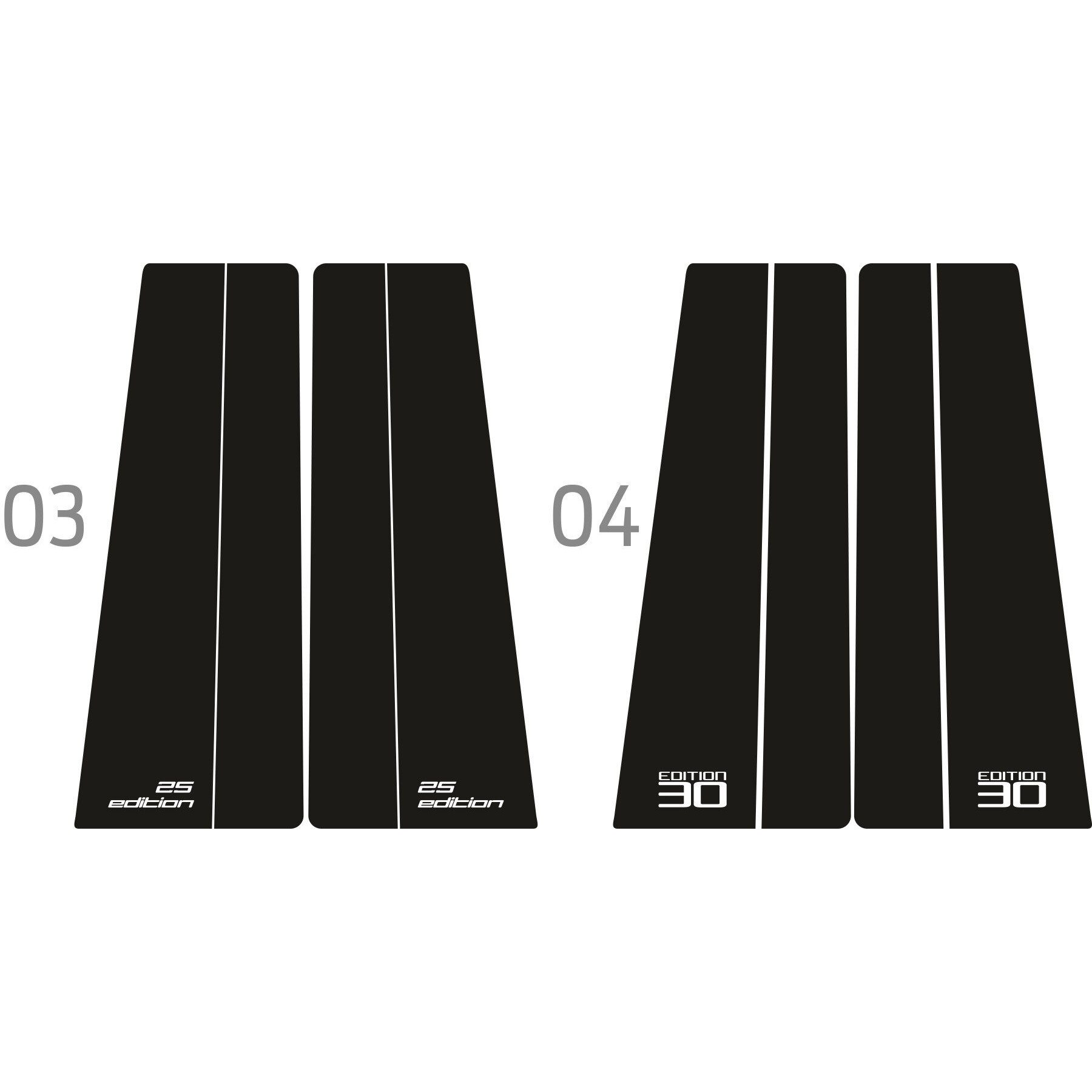 Set stickere auto CarStickers.pl pentru VW T5/T6, Negru - eMAG.ro