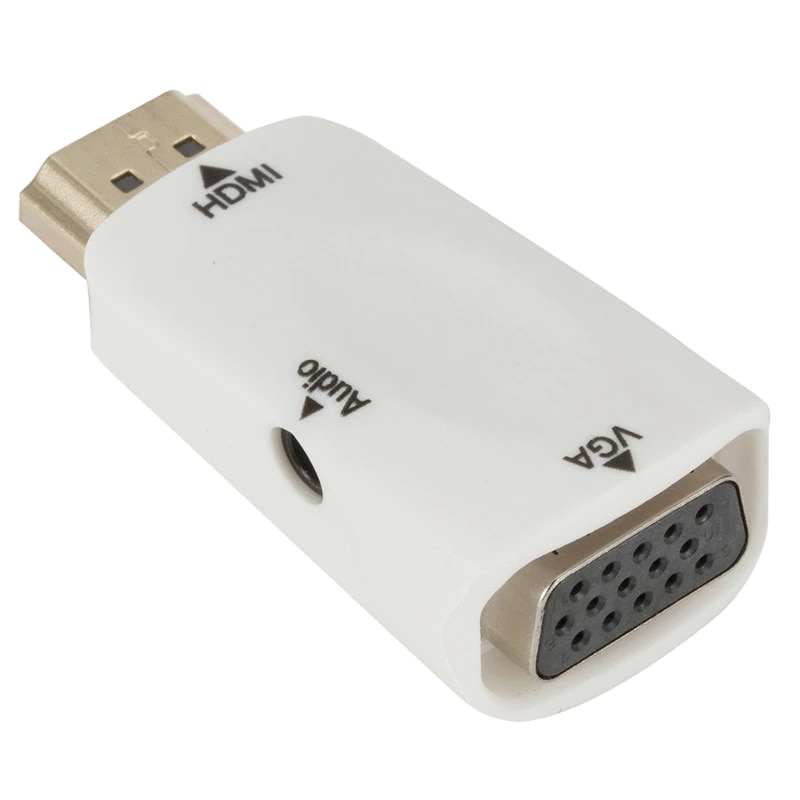 Мини конвертор адаптер HDMI мъжки към VGA женски, Full HD 1080P, с ...