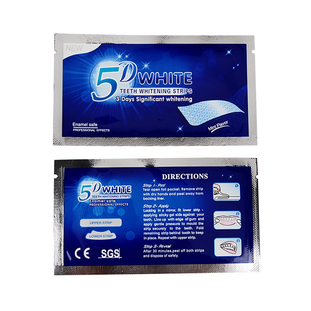 Комплект 5d ленти за избелване на зъби Vaxiuja 28 бр Emag Bg