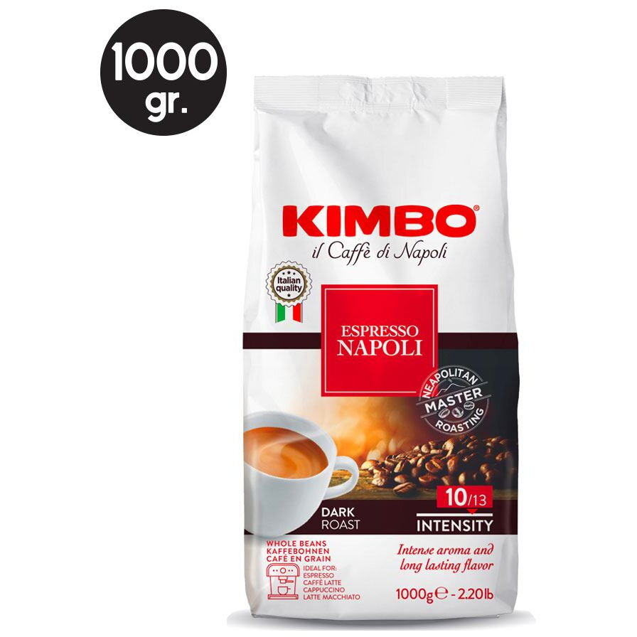 Boabe de cafea Espresso Napoli, Kimbo, 1 kg - eMAG.ro