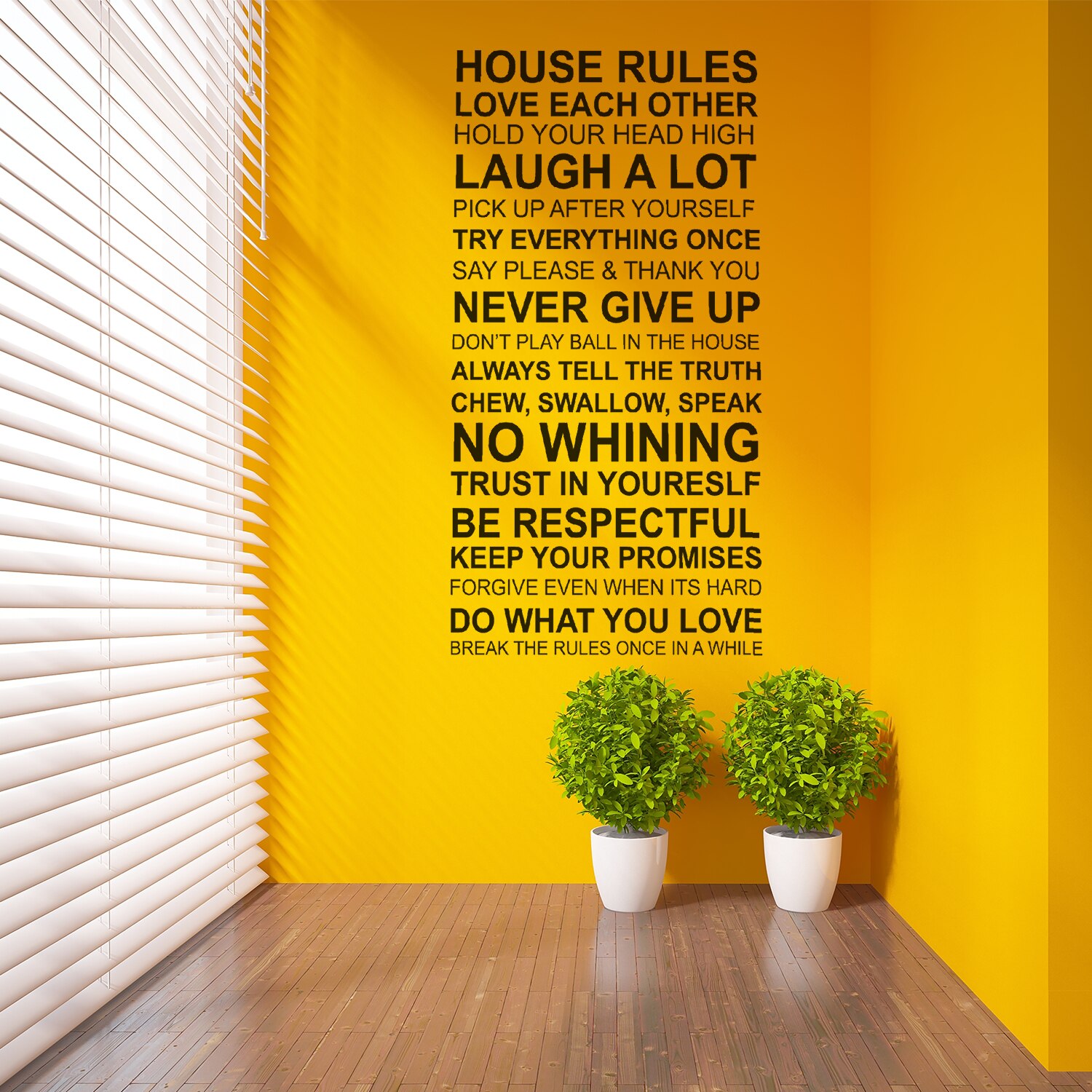 Sticker House Rules 60x120 cm - eMAG.ro