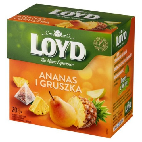 Ceai LOYD ananas si pere 20 pliculete - eMAG.ro
