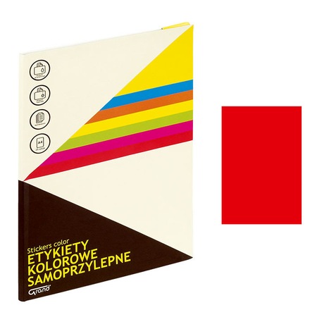 Set 25 Etichete autocolante A4, Grand, rosu - eMAG.ro