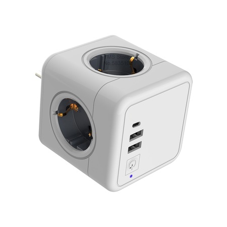 Priza Creative Cube Neximus® cu 2xUSB Type-A, USB Type C, 4 prize - eMAG.ro