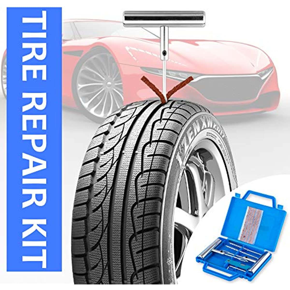 Kit Vulcanizare pentru Reparatie Pana Anvelope 12 piese, MorFansi ...