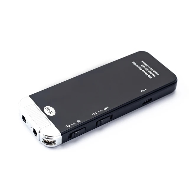 Преносим цифров рекордер с възпроизвеждане, парола, 580 часа запис, MP3 плейър, 8 GB - eMAG.bg