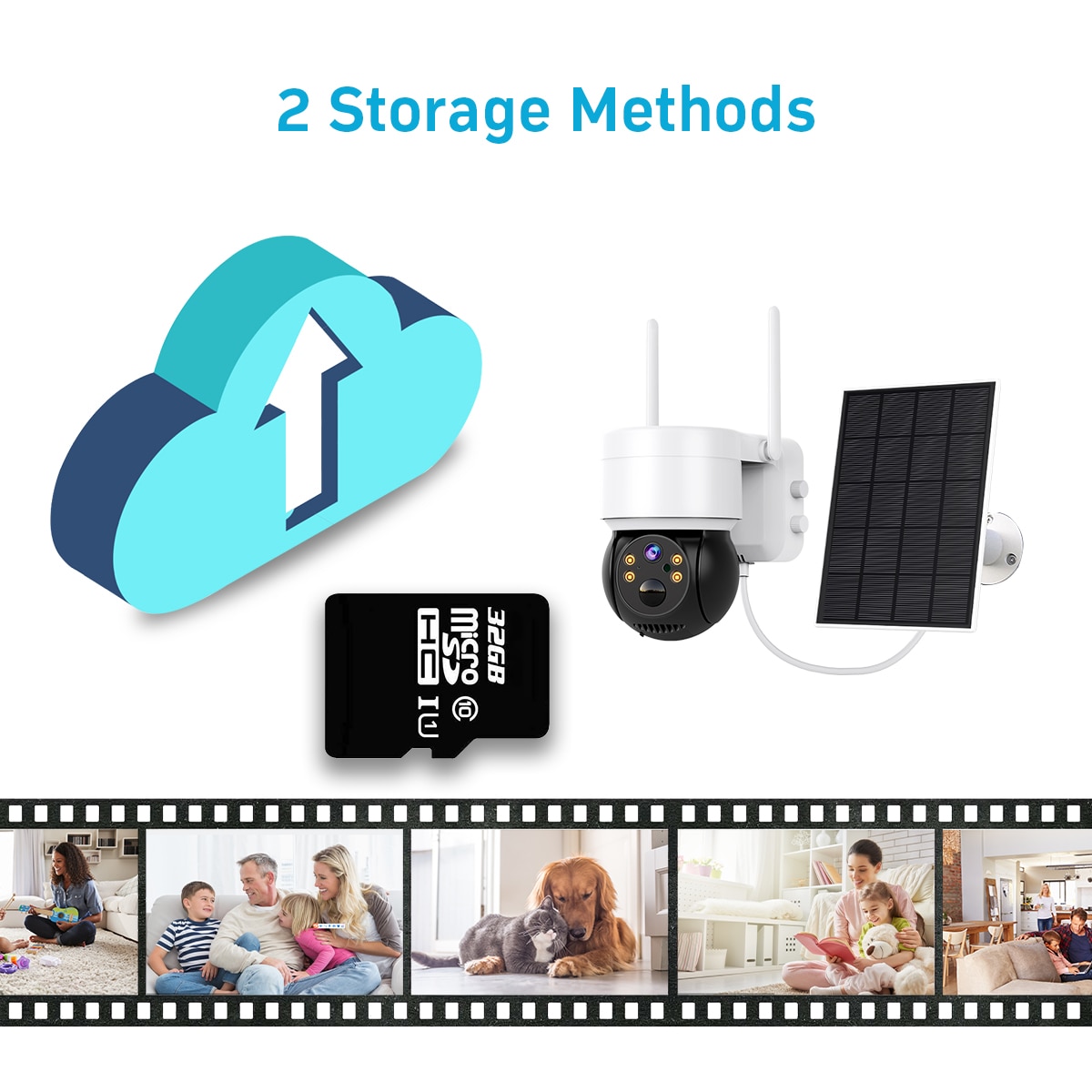 Camera solara Wi-Fi 5MP, Autodiag - eMAG.ro