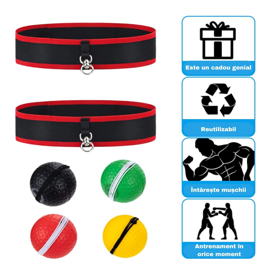 Minge reflex, pentru fitness, antrenament box si dezvoltarea reflexelor ...