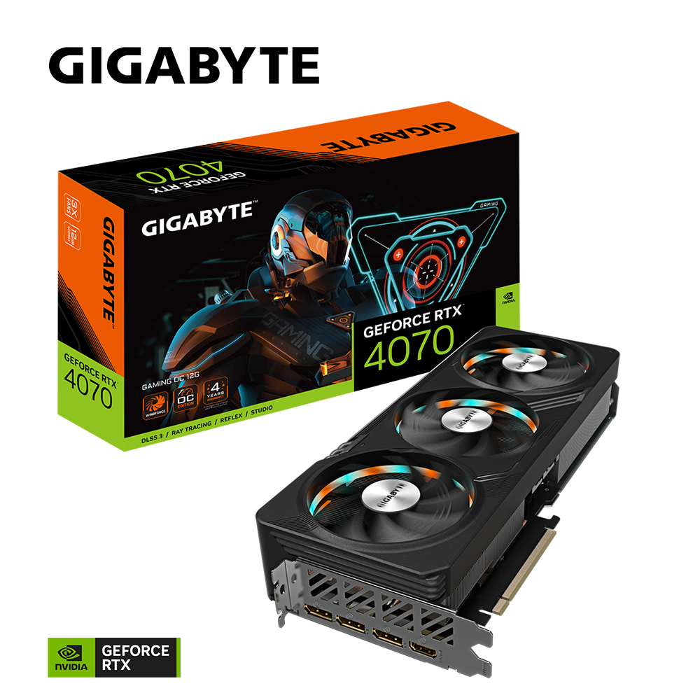 Placa video Gigabyte GeForce RTX 4070 GAMING OC, 12GB GDDR6X, 192-bit ...
