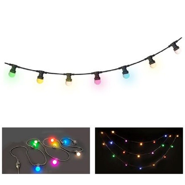 Sir Iluminat Festiv 10m Ip44 Cu 20 Becuri Leduri Colorate - eMAG.ro