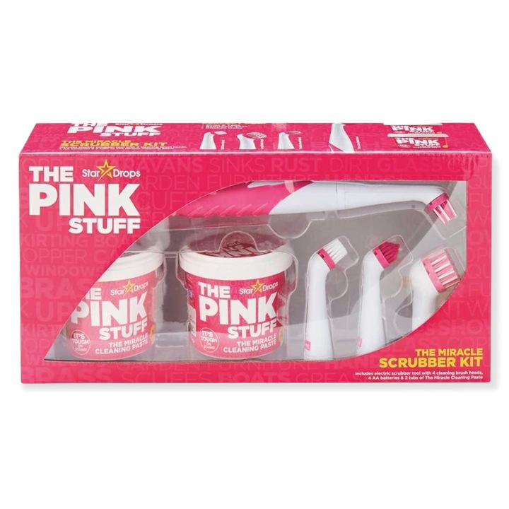 Pachet 2x Pasta universala de curatare, The Pink Stuff si Perie de ...