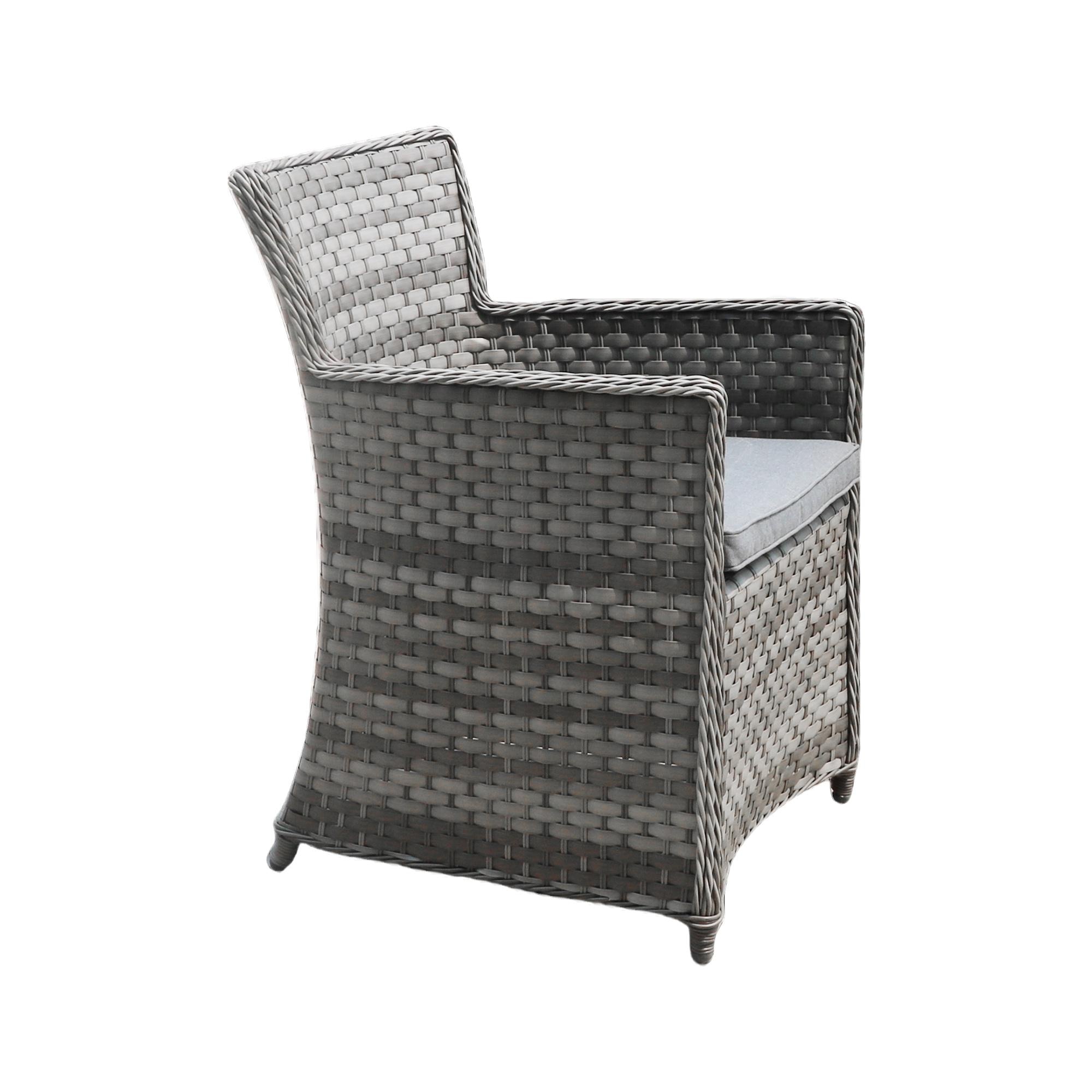 Fotoliu de gradina Inny, Ratan, Perna inclusa, Gri - eMAG.ro