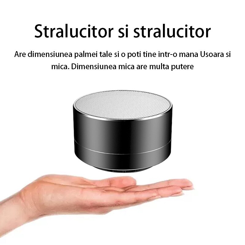 Mini boxa portabila, Vaxiuja, Bluetooth 3.0, 300mAh, Negru - eMAG.ro