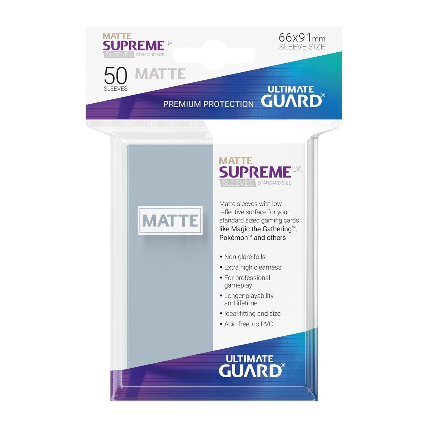 Set 50 folii Supreme UX Standard Matte, Ultimate Guard, Transparent ...