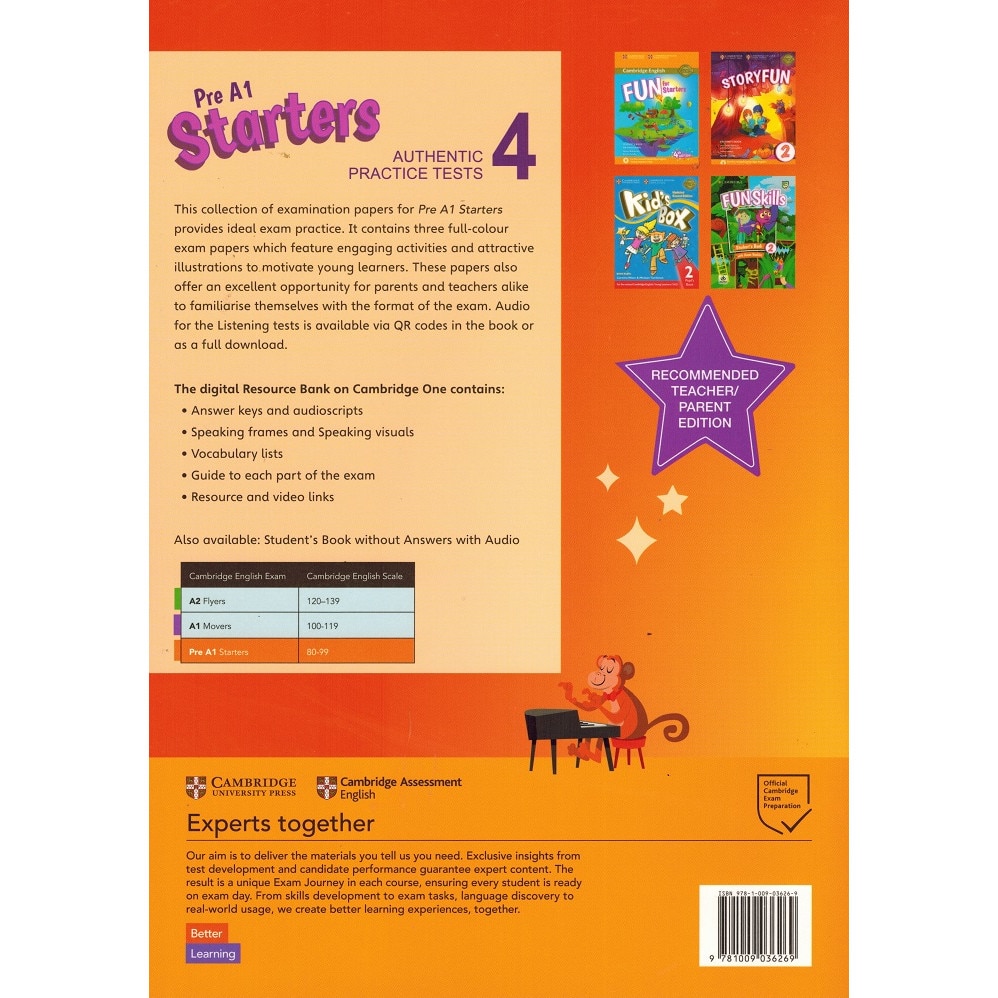 Pre A1 Starters 4 Student's Book with Answers with Audio with Resource ...