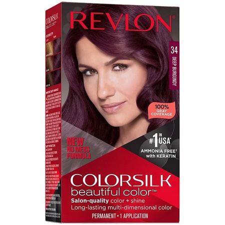 Vopsea de par Revlon Colorsilk 34 DEEP BURGUNDY - eMAG.ro