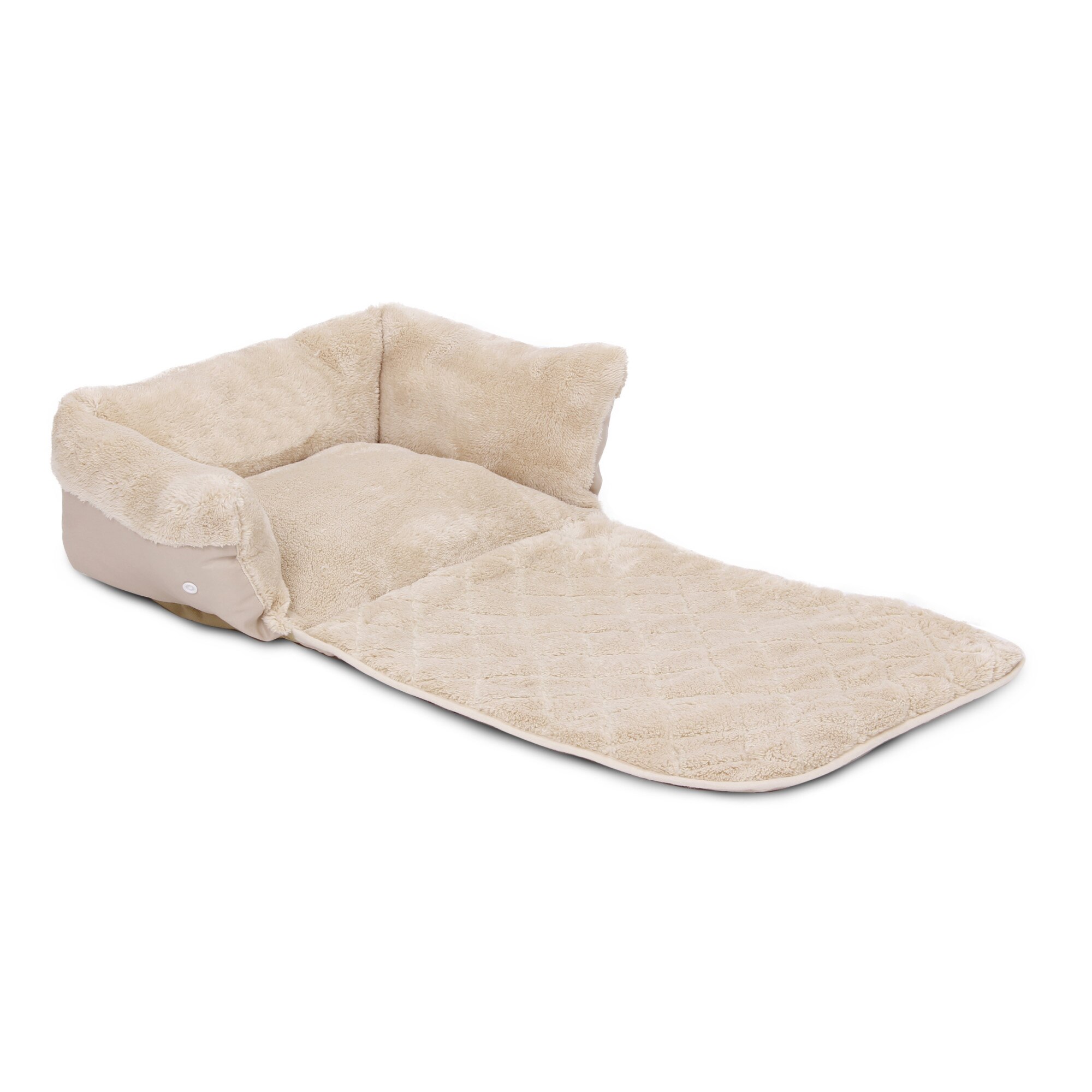 Patut pliabil pentru catei, Petlove, Bej, 90x70x14cm - eMAG.ro