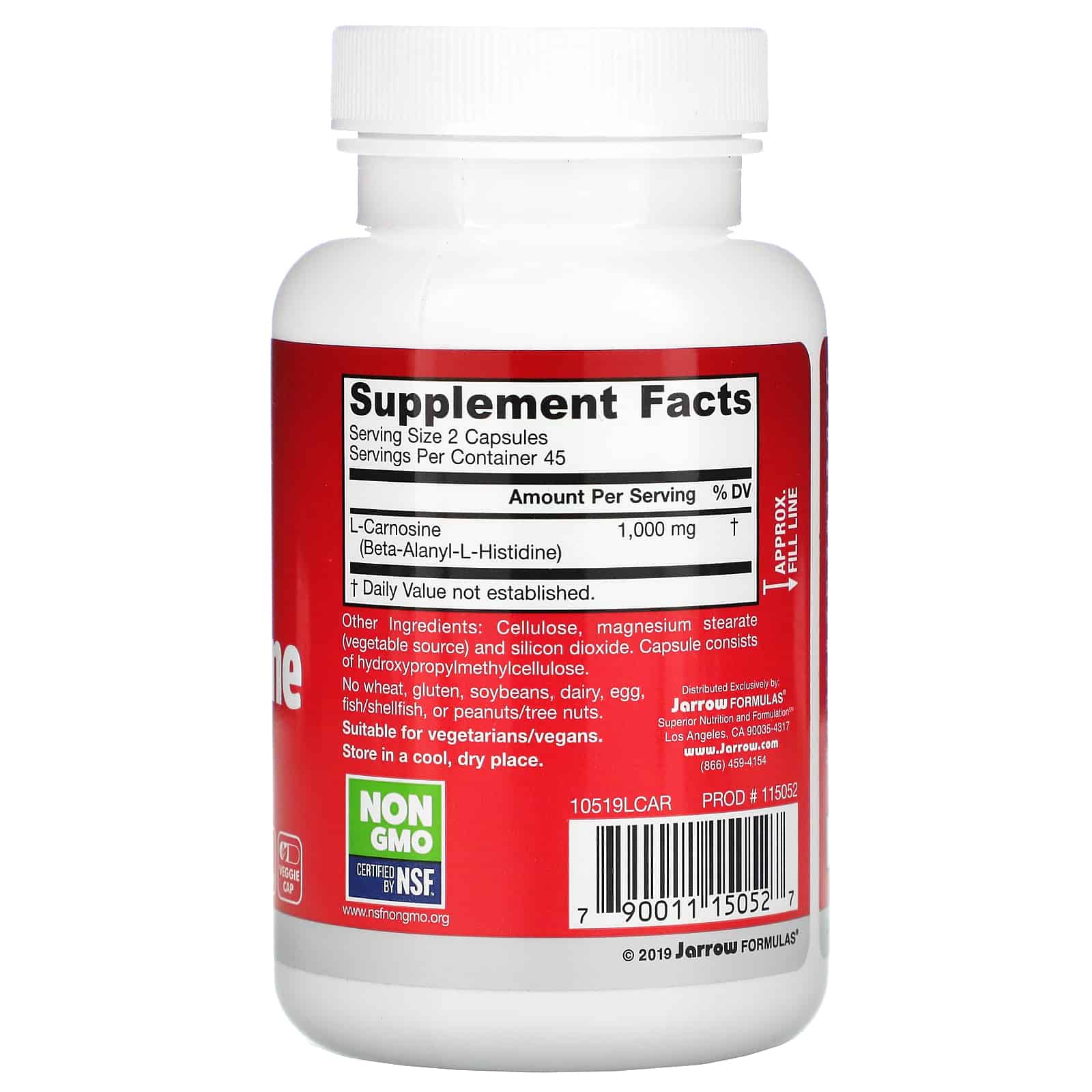 LCarnosine, Jarrow Formulas, 90 Capsule - eMAG.ro