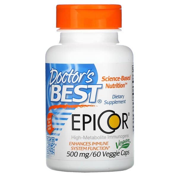 Epicor 500mg, Doctor's Best, 60 Capsule - eMAG.ro