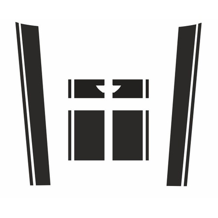 Set autocolante pentru capota si trapa, CarStickers.pl, Pentru Mini ...