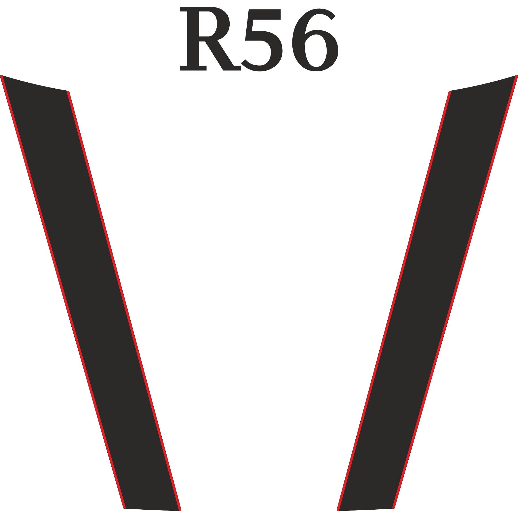 Set autocolante capota, CarStickers.pl, Pentru Mini Cooper R56, Negru ...