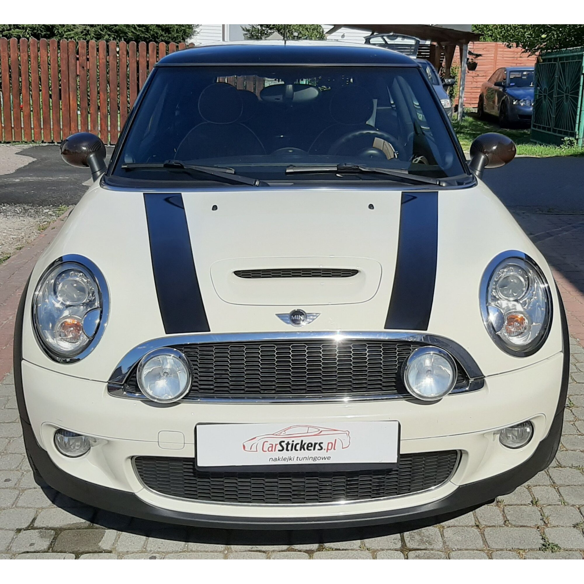 Set autocolante capota, CarStickers.pl, Pentru Mini Cooper R56, Negru ...