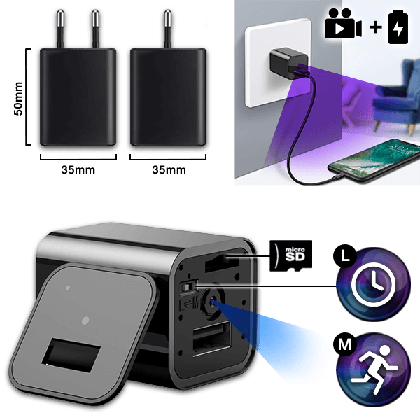 Incarcator cu camera de supraveghere incorporata, wi-fi - eMAG.ro