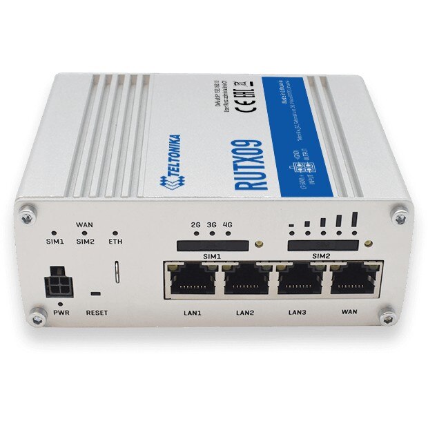 Router Professional Teltonika RUTX09, 4G (LTE) dual SIM, WiFi, 4 x 10 ...