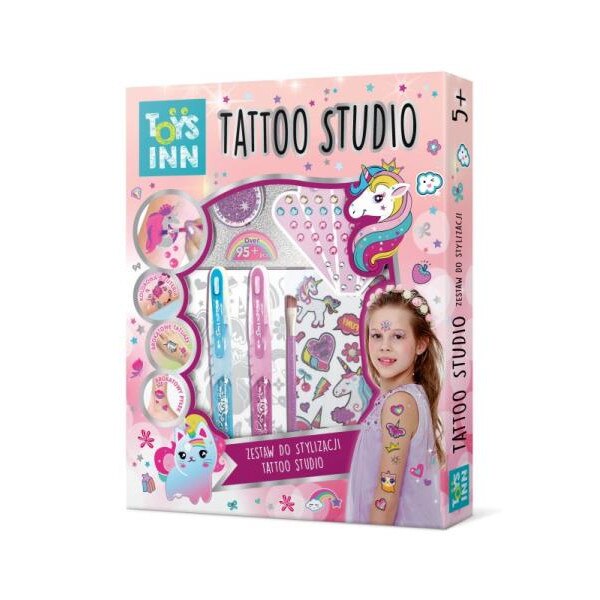Set studio de tatuaj si make-up copii, Stunx, 5+, Multicolor - eMAG.ro