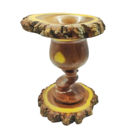 Potir cu baza matero Other, Lemn, Maro - eMAG.ro