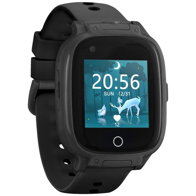 Smartwatch Twin 4G pentru copii, Garett, Cauciuc, IP 67, Ecran tactil ...
