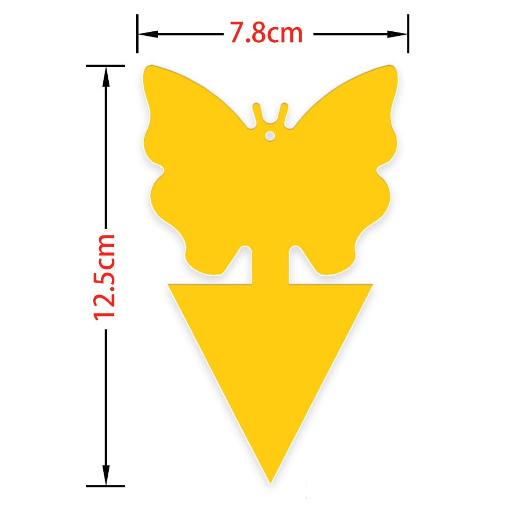 Set 50 capcane pentru insecte, Lipicioase, Fluture, Galben - eMAG.ro