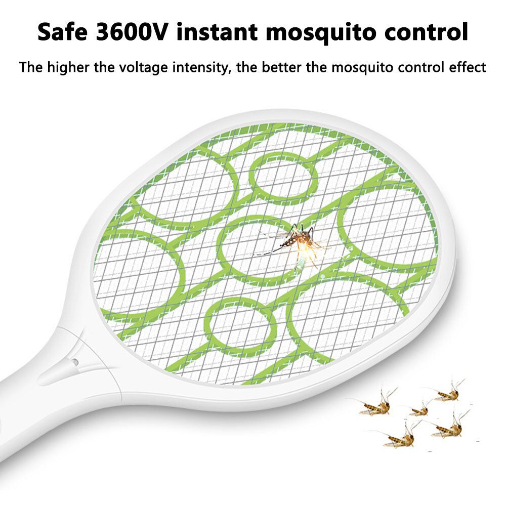 Plici electric de tantari/muste, Reincarcabil, USB, Alb/Verde - eMAG.ro