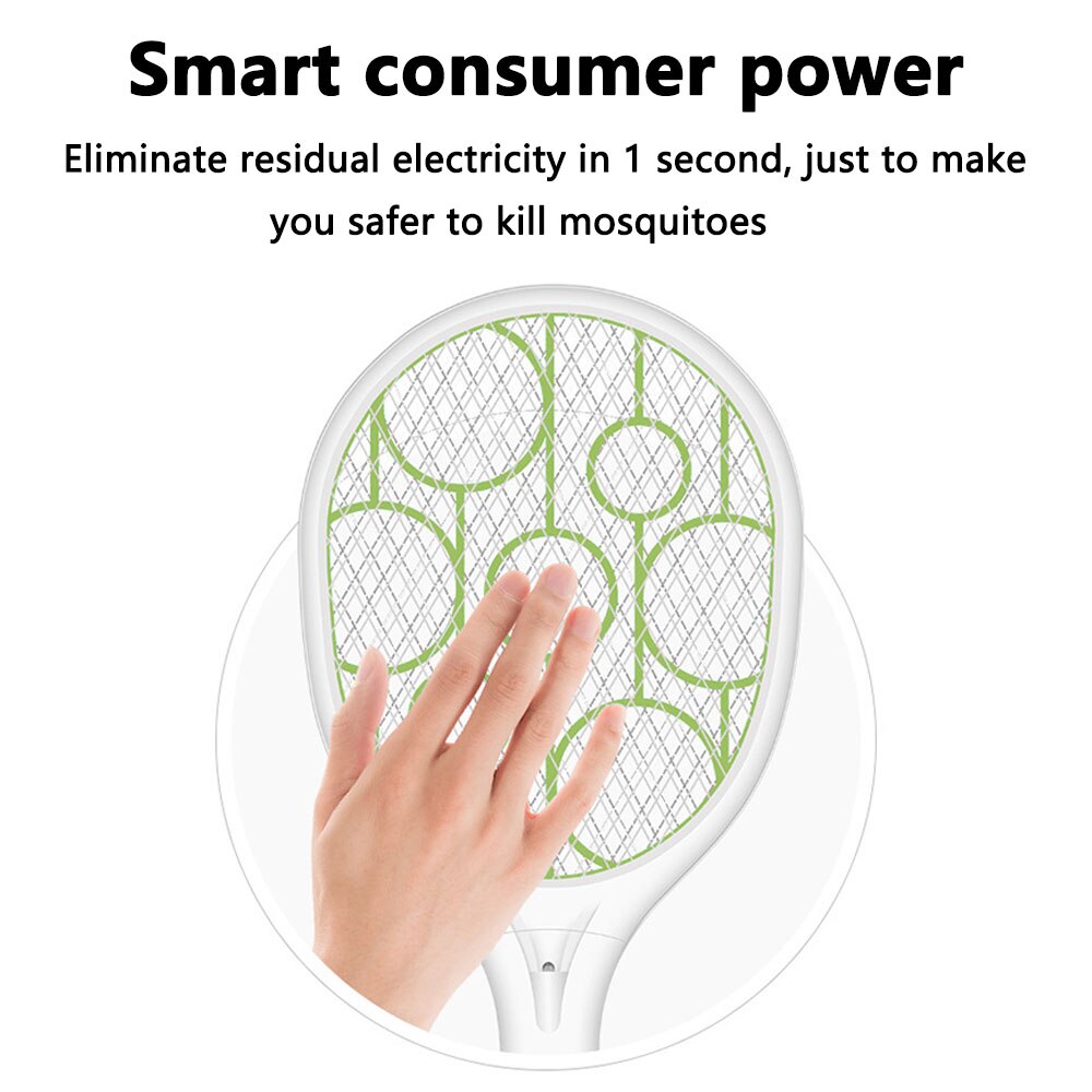 Plici electric de tantari/muste, Reincarcabil, USB, Alb/Verde - eMAG.ro