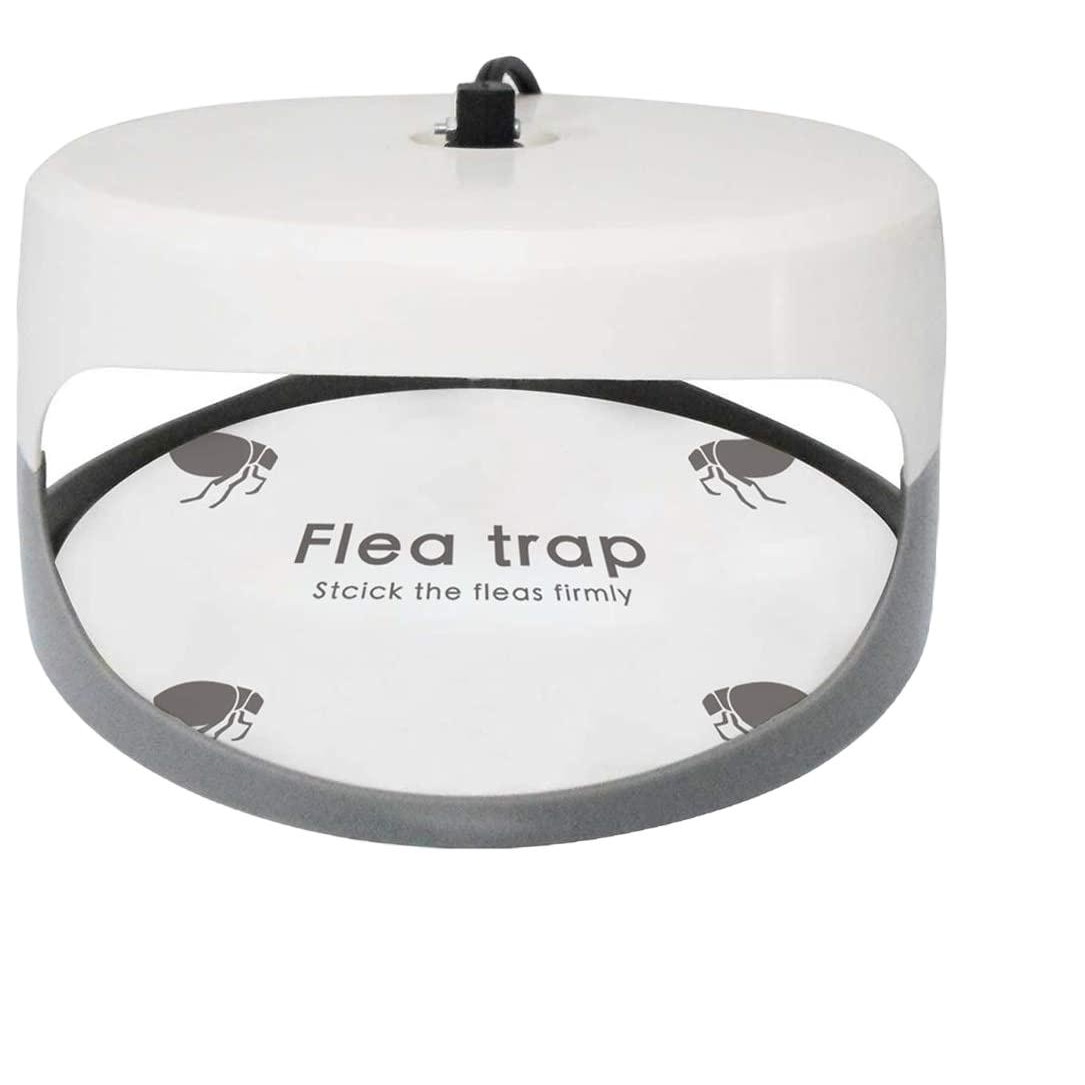 Capcana inteligenta cu 2 discuri de adeziv, Plastic, Pentru purici ...