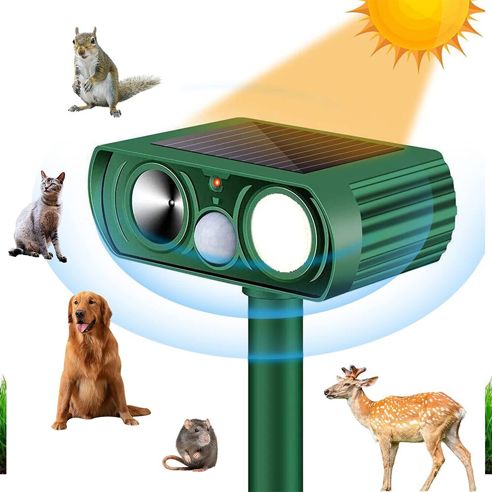 Dispozitiv ultrasunete alungare rozatoare/animale mici, Energie solara ...