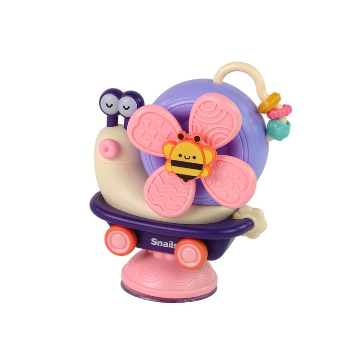 Roata interactiva bebelusi, Inny, Plastic, Melc, Multicolor, 1+ - eMAG.ro