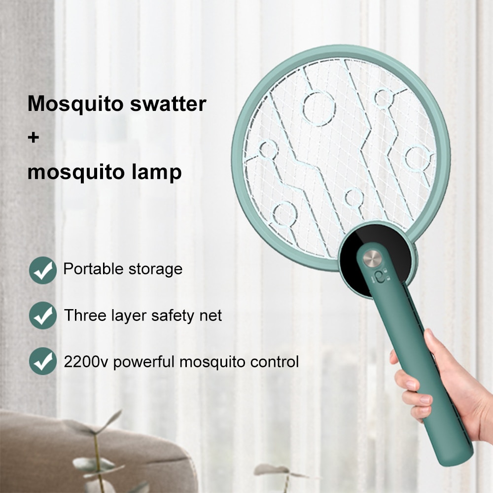 Plici electric de tantari/muste, 1000 mAh, Bej - eMAG.ro